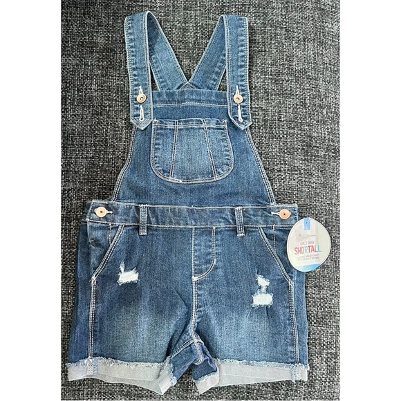Bottoms | Nwt Members Mark Girls Denim Shortall | Poshmark